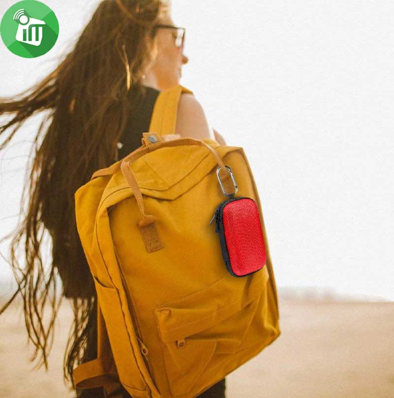 Mini Hard Case Nylon Zipper Bag Rectangle Shaped (11cm x 7cm)