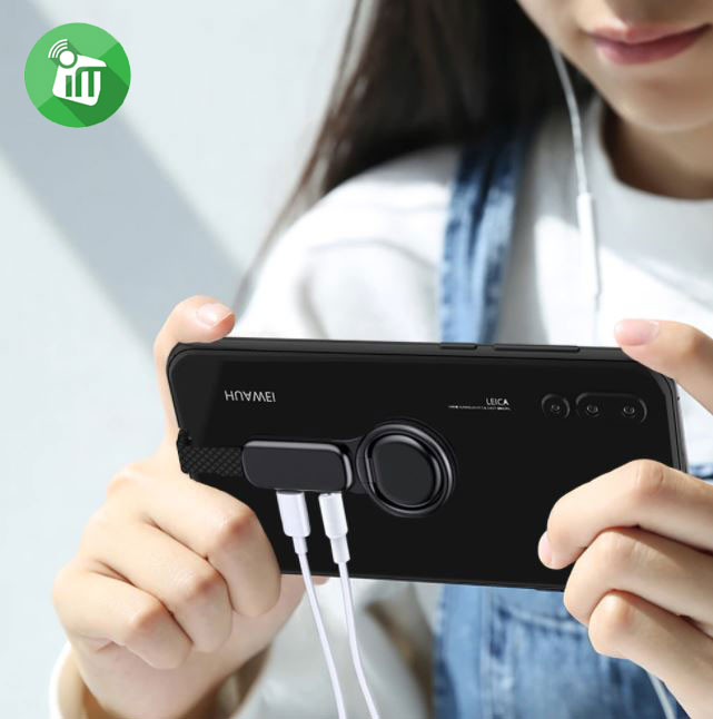 USB-C to 3.5mm Ring Holder Adapter | iMedia Stores