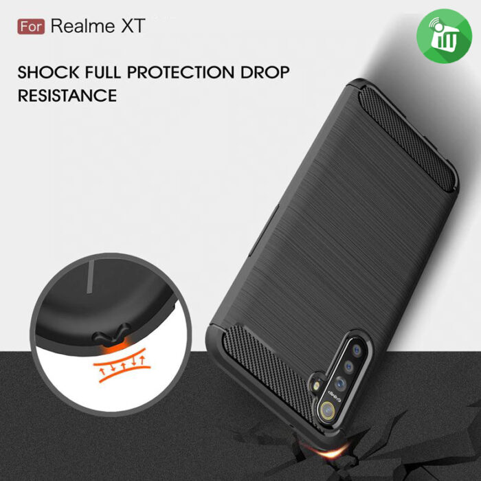 IPAKY Brushed Silicone Case Cover For Realme XT - iMedia stores