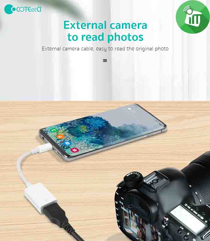 COTEetCI USB-C To USB-A OTG Adapter | iMedia Stores