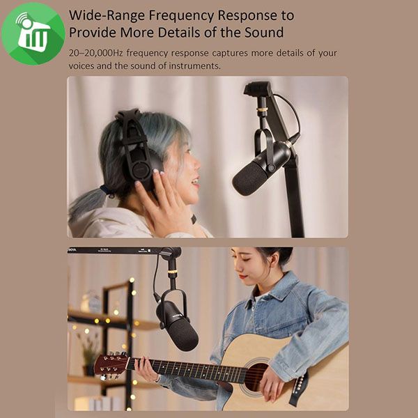 Boya BY-DM500 Dynamic Broadcasting Microphone | iMedia Stores