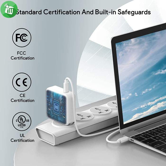 COTEetCI MB1090 96W USB-C Power Adapter With Cable USB-C