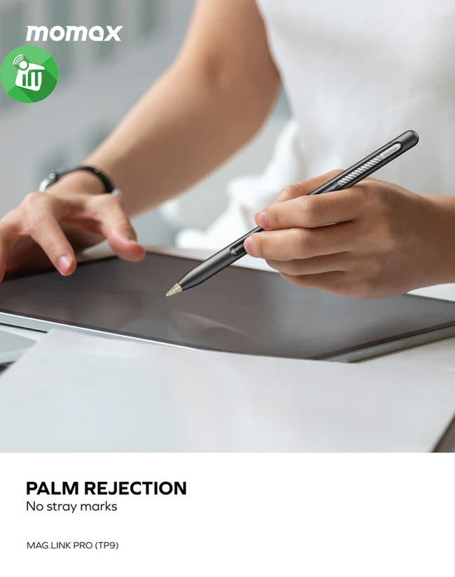 Momax Mag Link Pro Magnetic Charging Active Stylus Pen | iMedia Stores