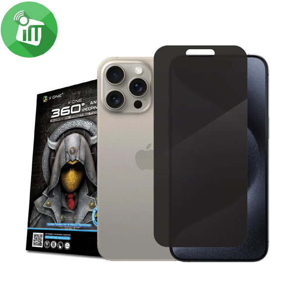 X.one 360° Privacy Screen Protector For iPhone 15 Pro Max